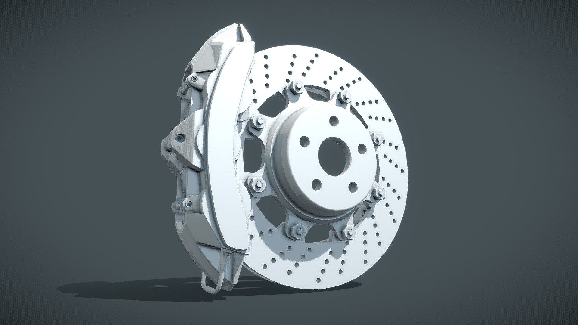 Disk Brake - 3D model by Uzair Anis (@UzairAnis) [e666925] - Sketchfab
