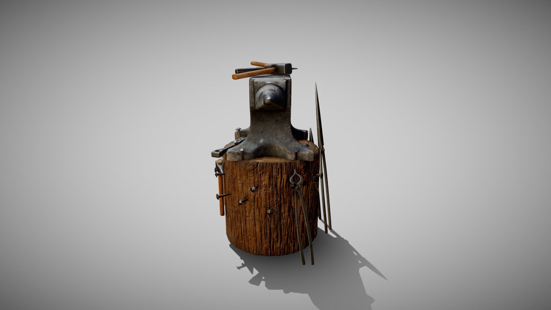 anvil with tools - Download Free 3D model by KuVaRo (@vadkus33 ...