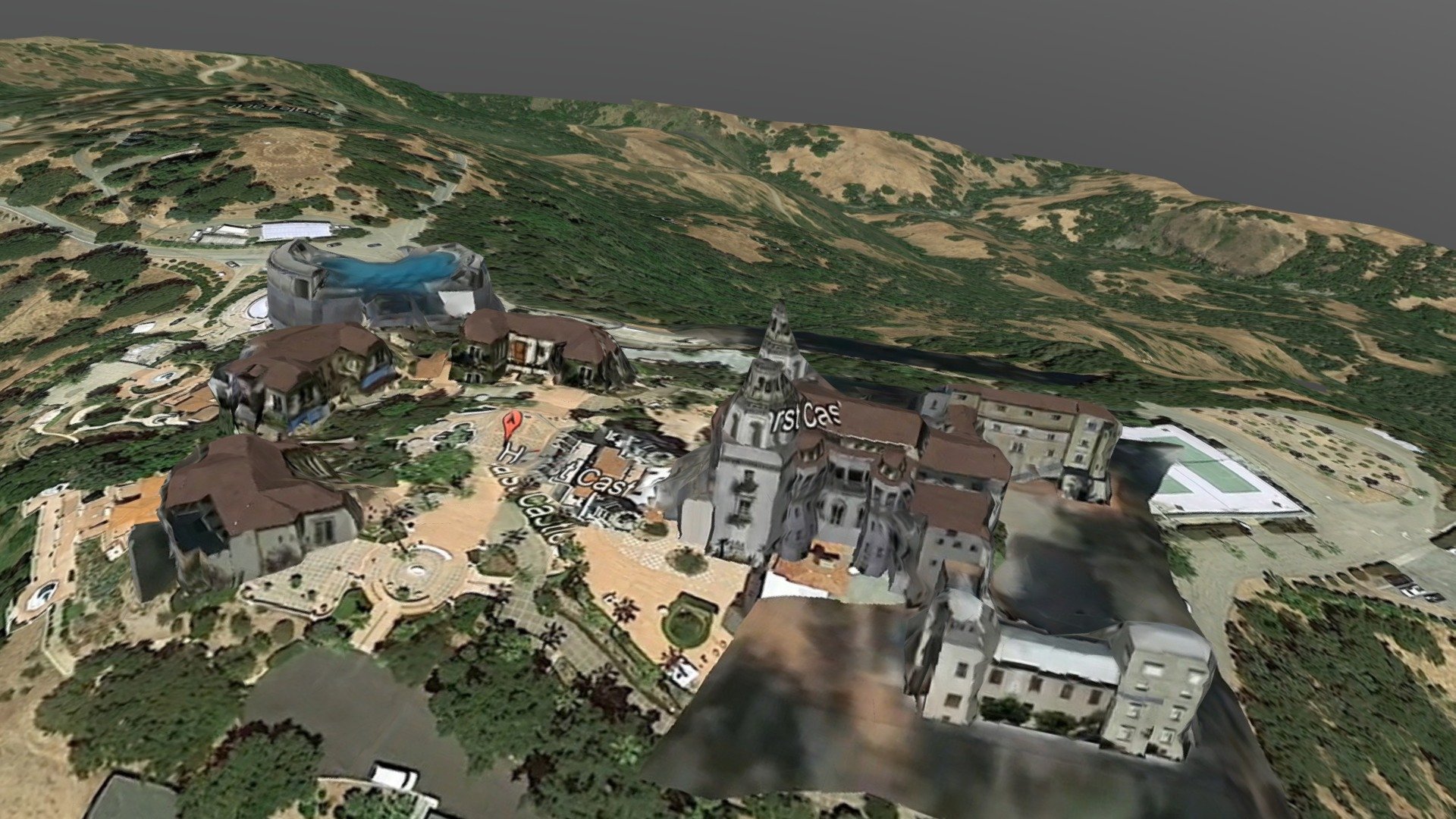 Hearst Castle - 3D model by j0hnny [e668717] - Sketchfab