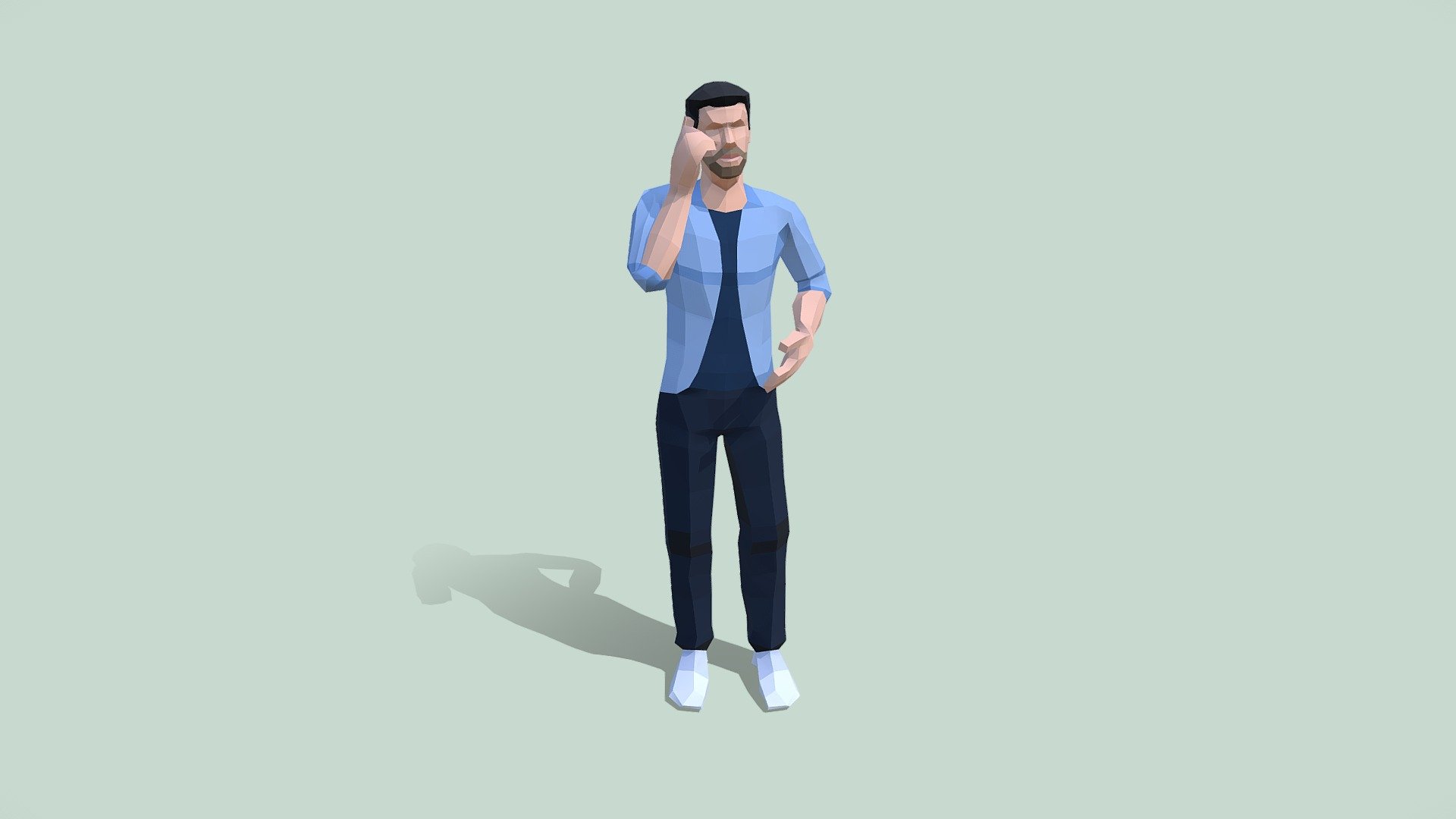 Idle Talking By Phone Free Animation (180f loop) - Download Free 3D ...