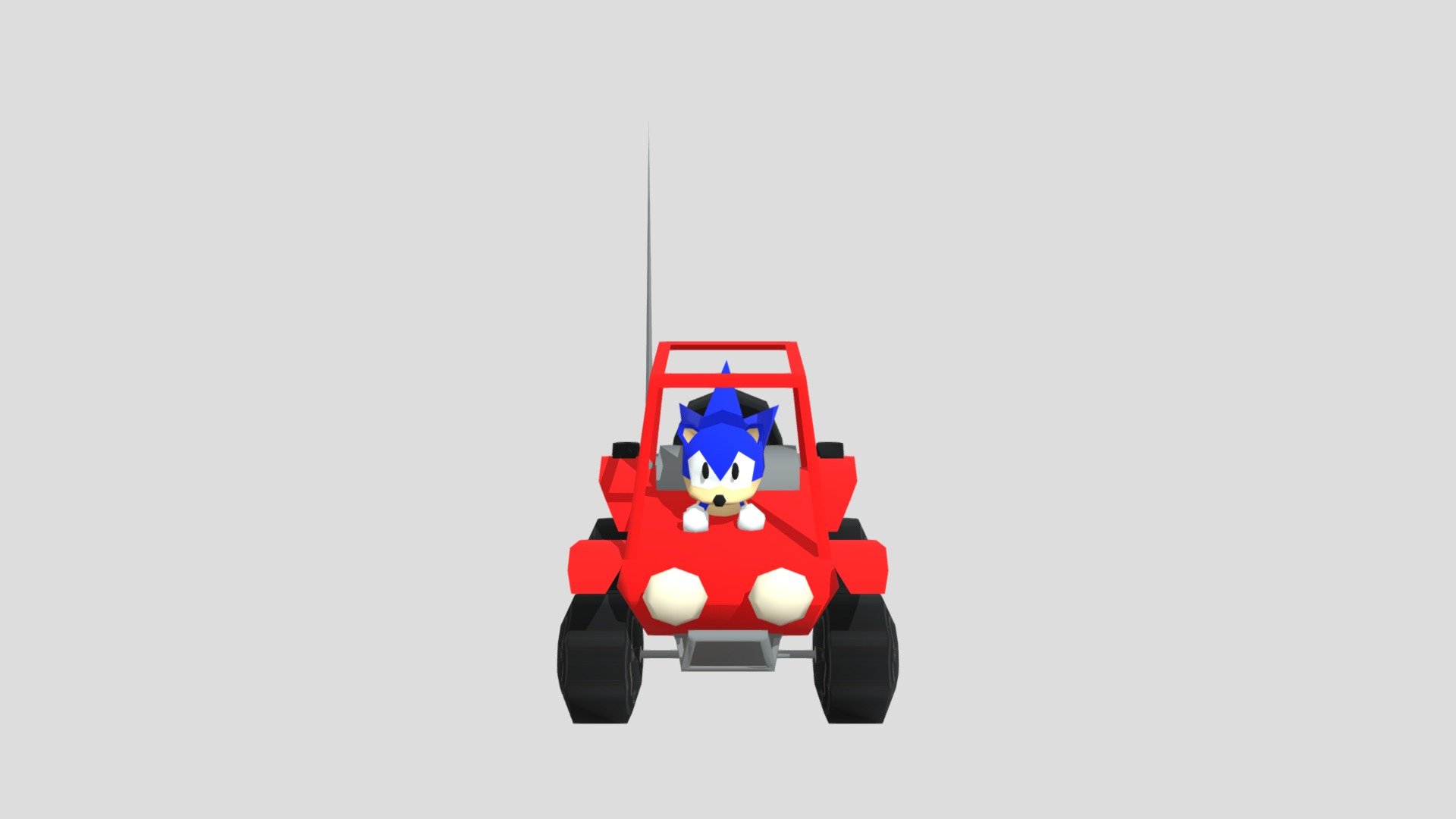 Sonic the hedgehog in a truck - Download Free 3D model by ...