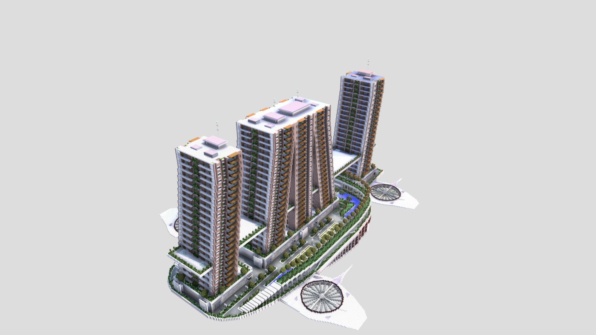 Flying Apartment Building - Download Free 3D model by jar (@jar9th ...
