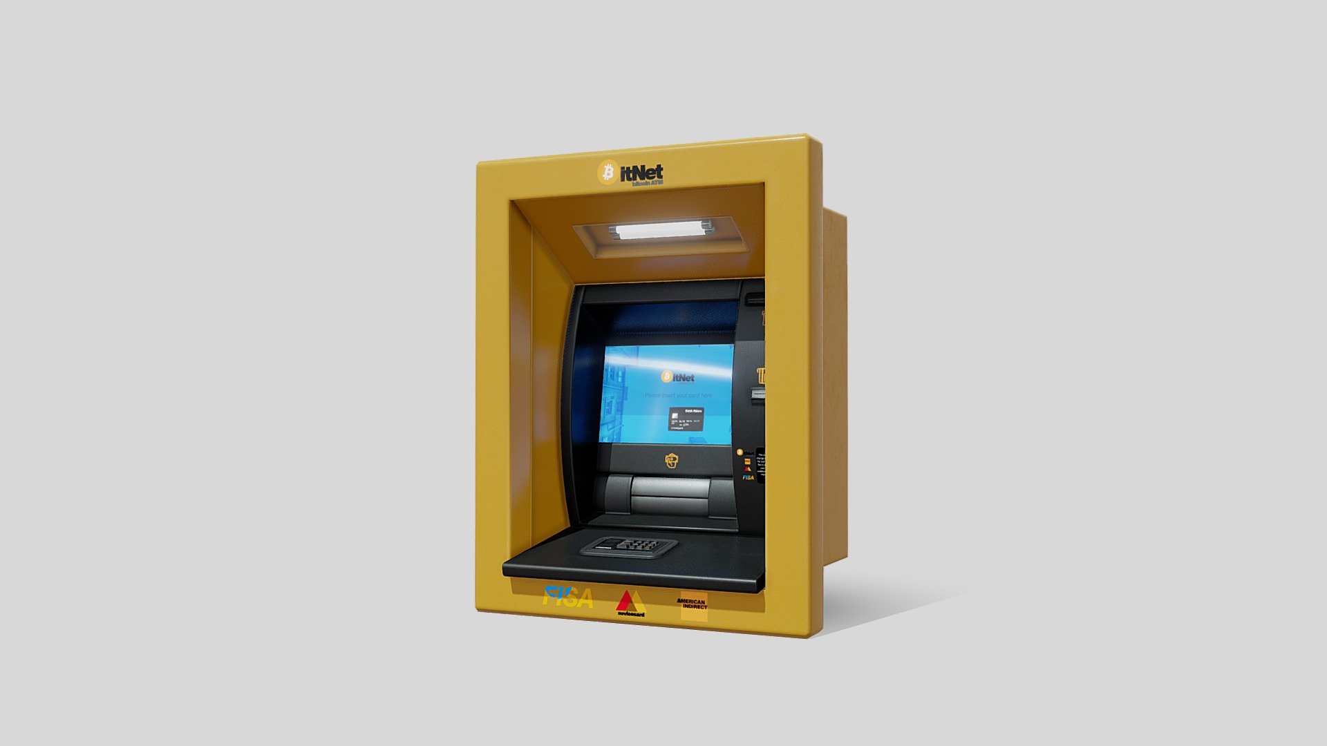 Wall Mounted ATM Clean Version - 3D model by vertexmonster [e66daa9 ...