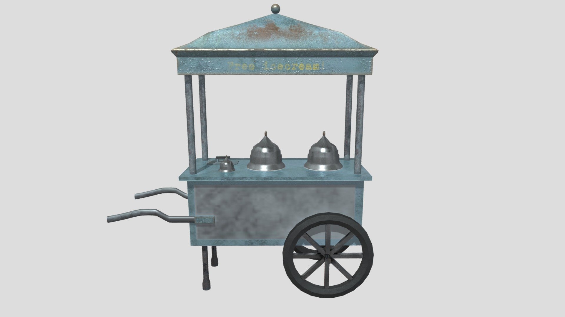 ice cream cart - Download Free 3D model by Joawnpaard [e66e21d] - Sketchfab