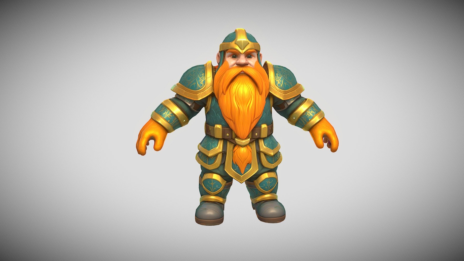 Fantasy Dwarf - Meshy AI Test - Download Free 3D model by ProfMusanches ...