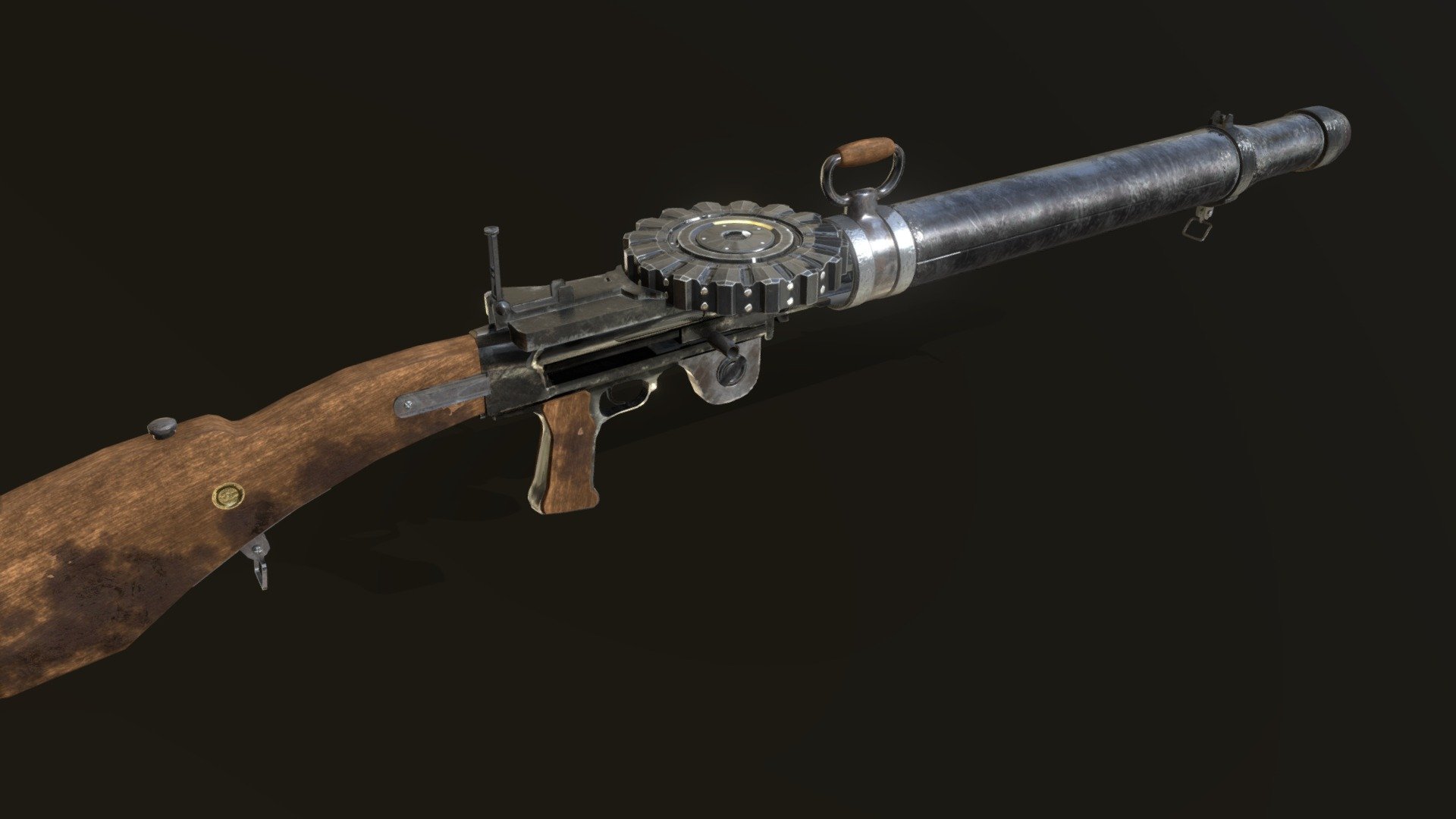 Lewis Gun - 3D model by starwarscrazy12 [e671ec2] - Sketchfab
