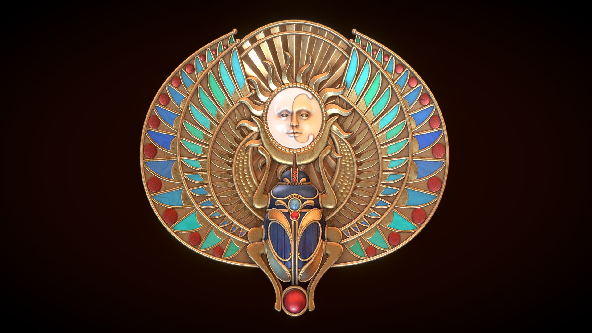Amulet - 3DPlane - 3D model by karnauhov.pg [e674544] - Sketchfab