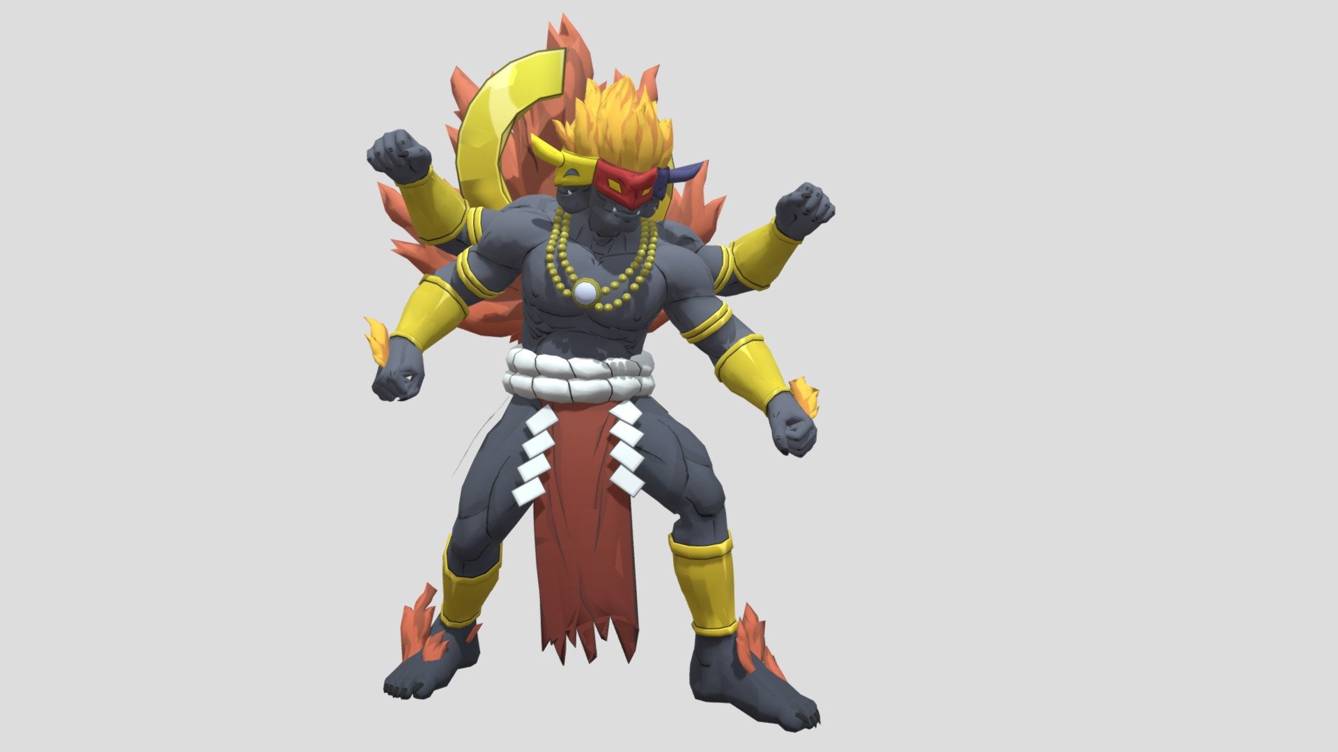 Asuramon - Digimon New Century - Download Free 3D model by ...