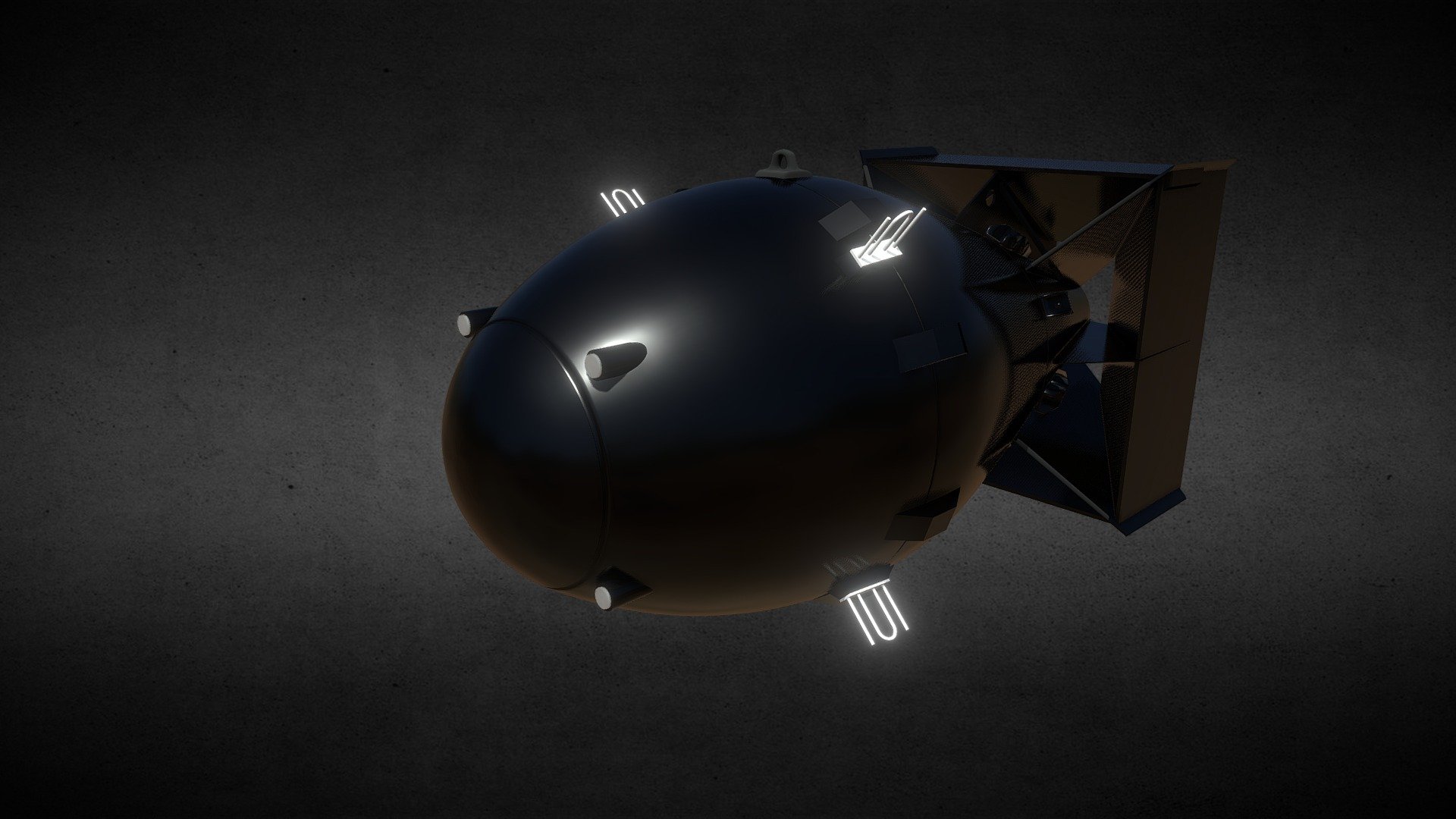 Atomic Bomb - FATMAN - Download Free 3D model by FlyingTux ...