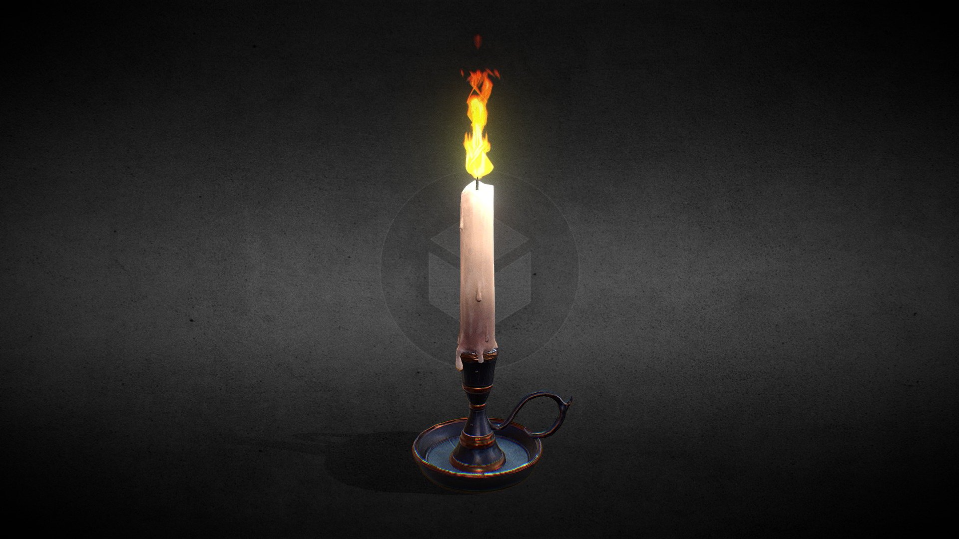 Low Poly Candle - 3D model by vbrush [e6775df] - Sketchfab