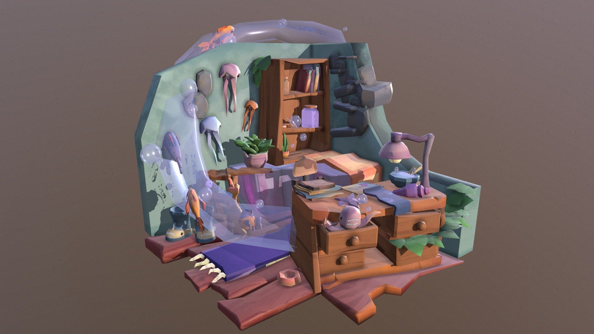 DAE Crib - Under the sea - 3D model by Christina_Tsakalidou [e67957b ...