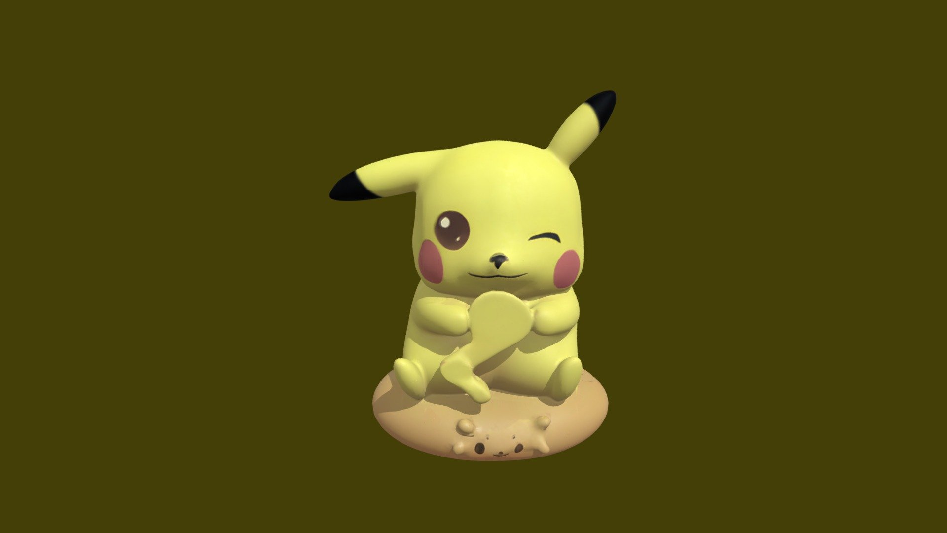 Chibi Pikachu Figure (cute!) - Download Free 3D model by FoxoutdaBox ...