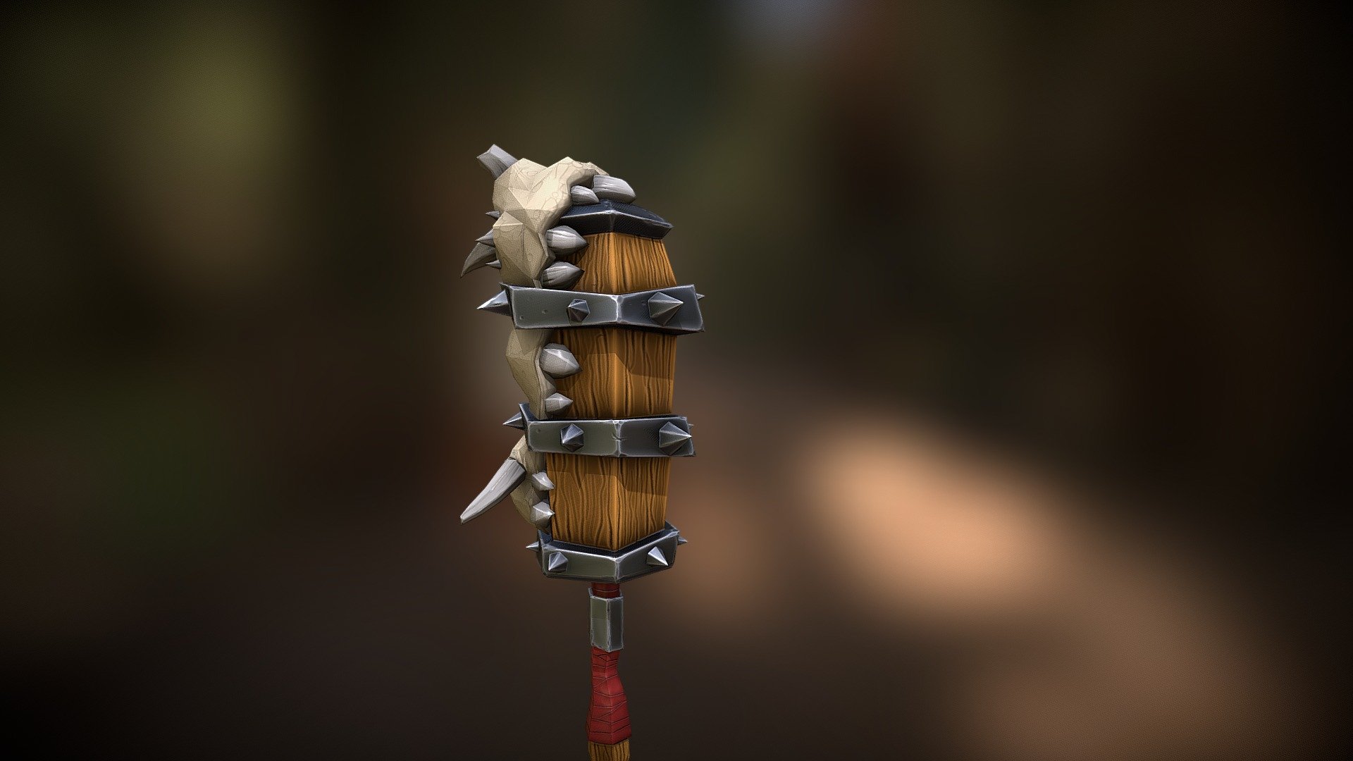 Warrior club stylized - 3D model by victor.mauduy [e67c889] - Sketchfab