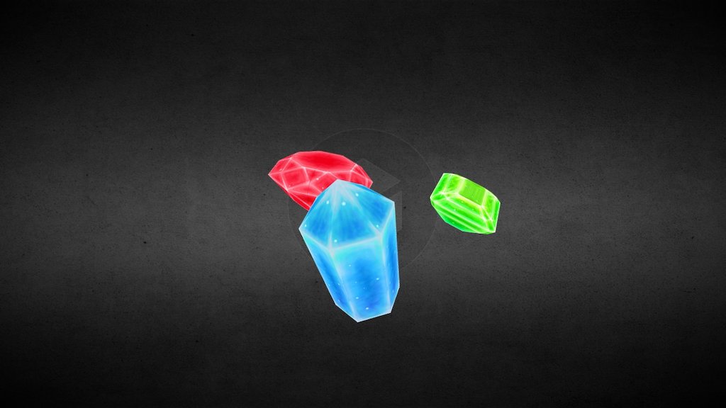 Hand-Painted Gems | Game Assets - Buy Royalty Free 3D model by ...