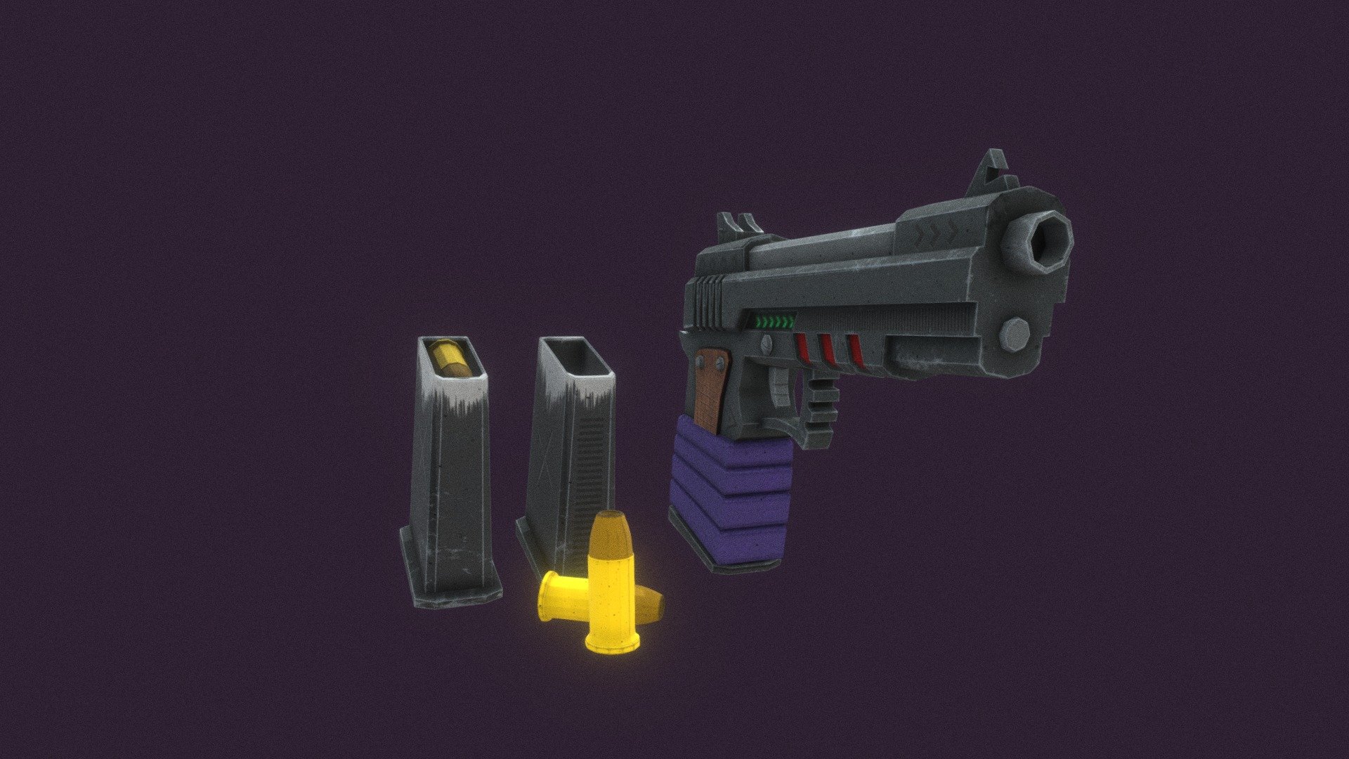Toon Style Gun - 3D model by lalit (@lalit619000) [e681c6f] - Sketchfab