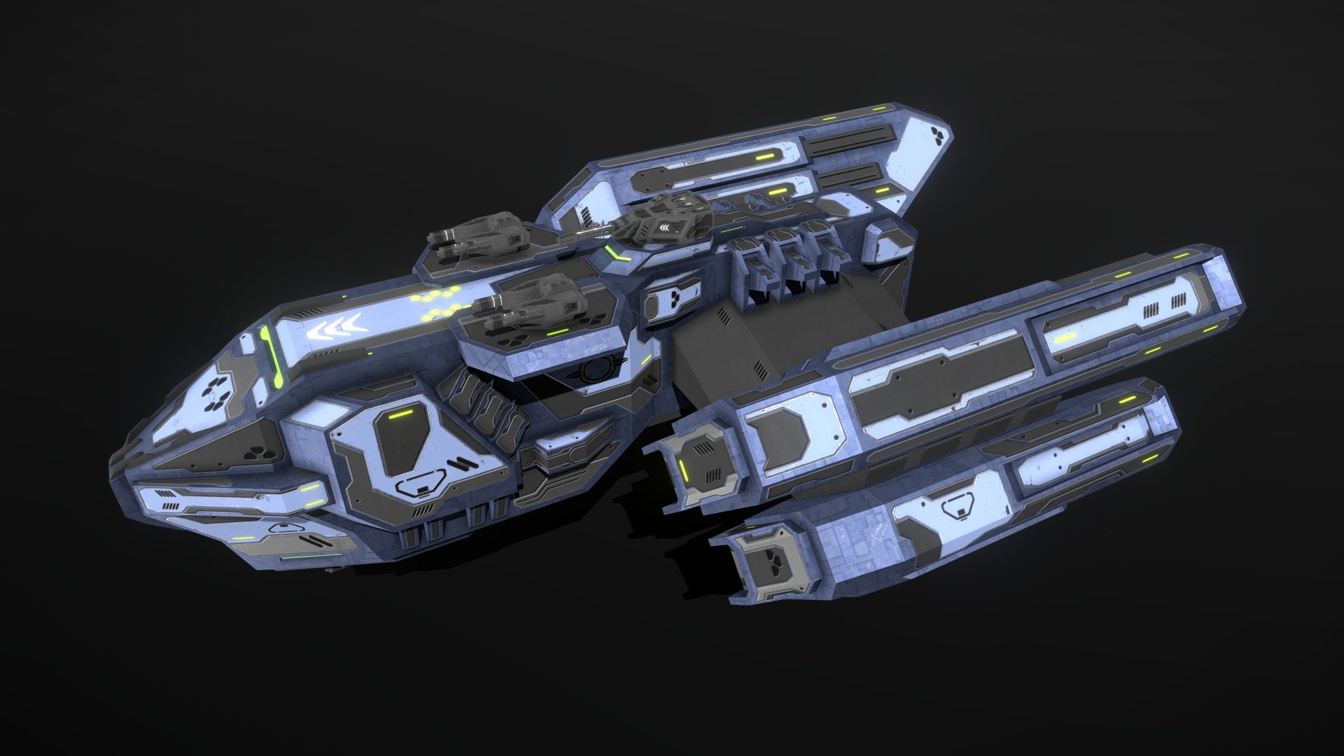 Enkar Republic Destroyer Henkor - Buy Royalty Free 3D model by MSGDI ...