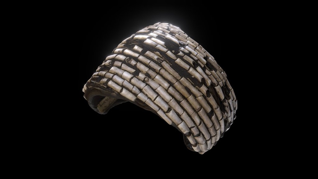 Whale bone and shell bracelet - Download Free 3D model by Cuming ...