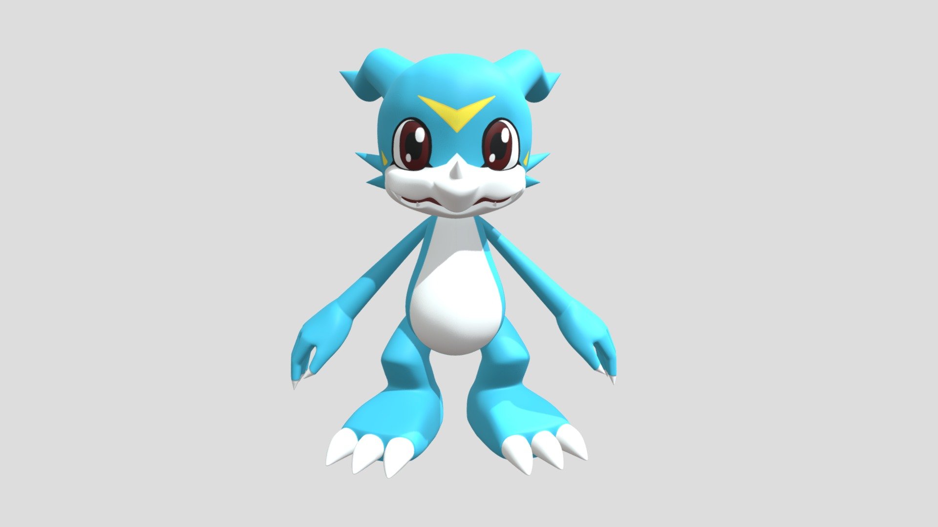 Veemon - Download Free 3D model by JackTheOhio (@ijackprovostjr) [e687311] - Sketchfab