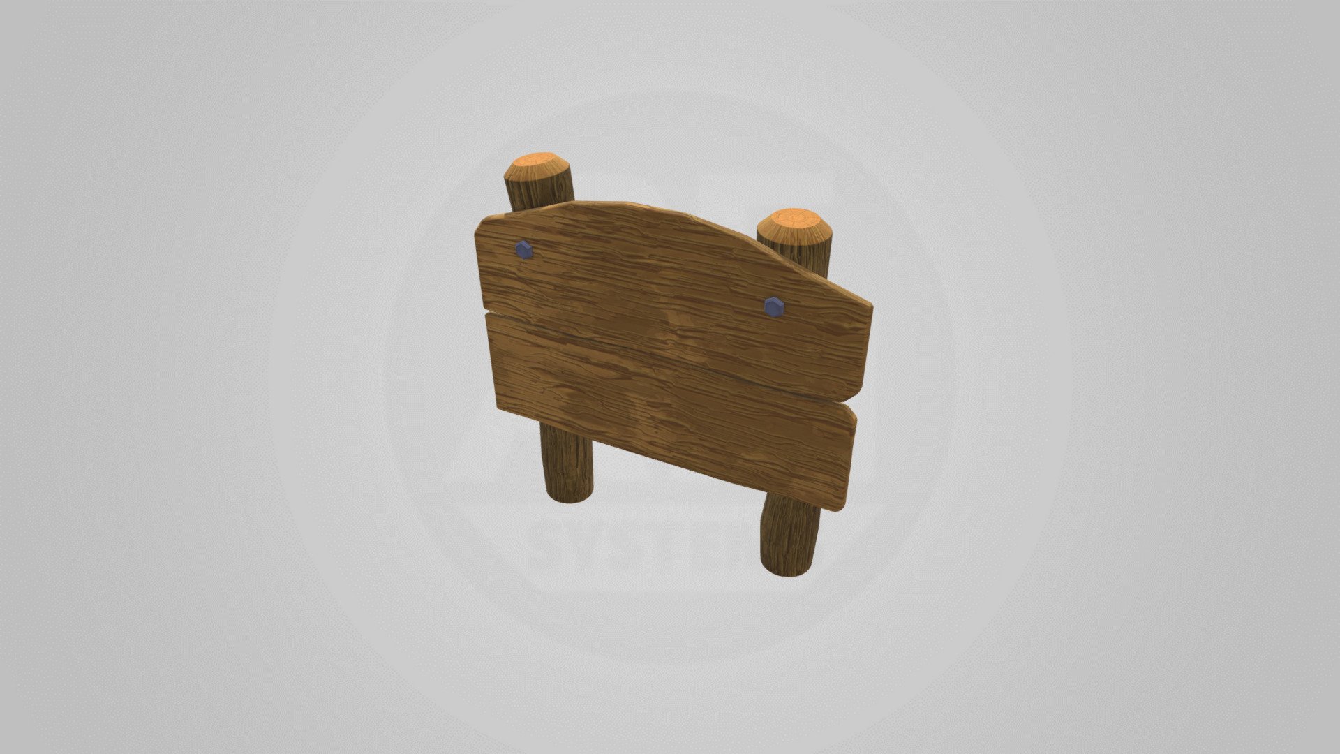 Stylized wood sign - Buy Royalty Free 3D model by ReamoSystems [e6897a8 ...