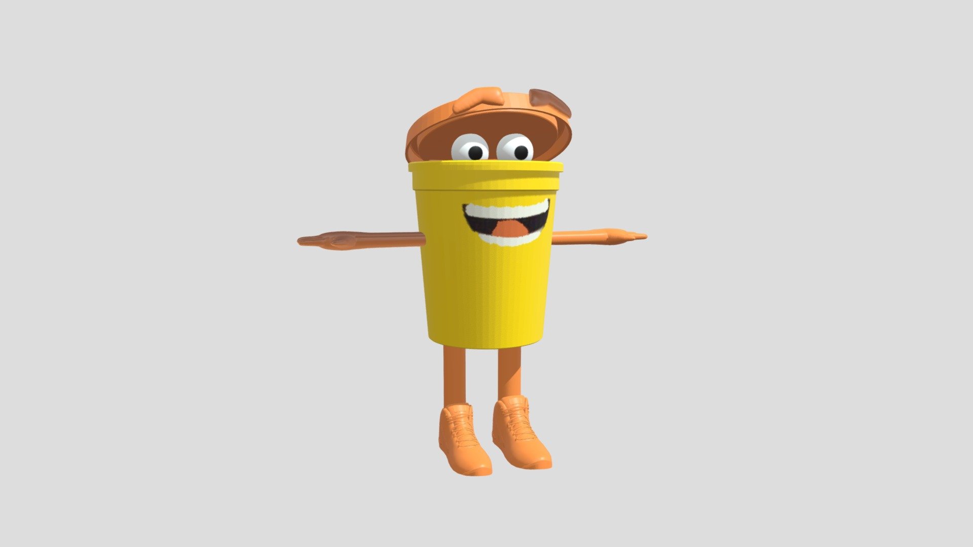 Orange From The Play-Doh Show (Rigged) - Download Free 3D model by ...