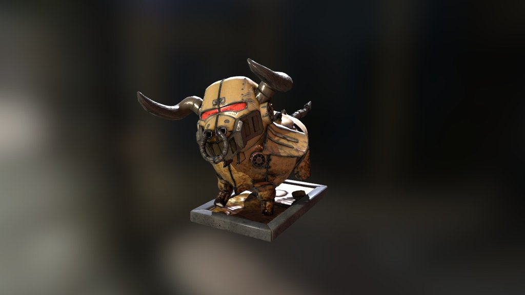 Armored Bull - 3D model by Lucas Guzman (Claudio Rosales) (@lukazguzman ...