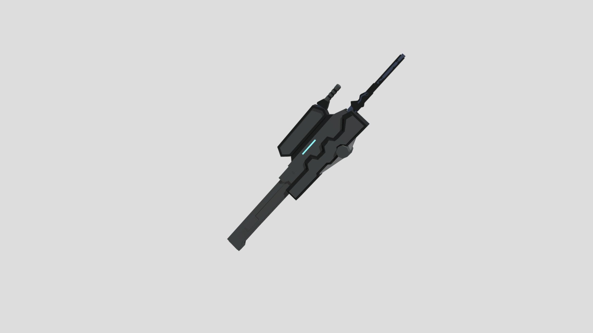 Metal Gear Rising revengence sword (Low poly) - 3D model by TawanNansin ...