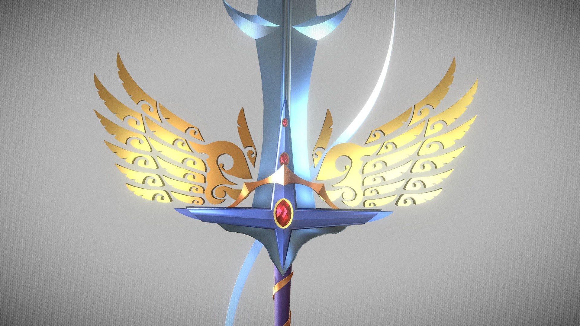 Winged Sword - 3D model by Hrisan [e68ede8] - Sketchfab