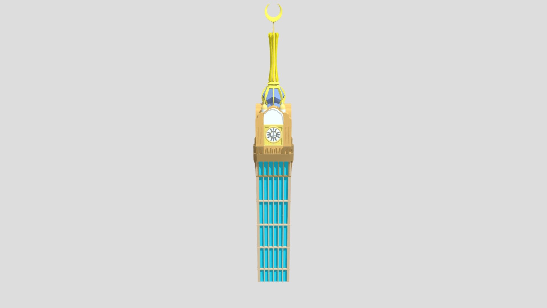 Makkah Tower - Download Free 3D model by RAO UBAID 786 ...