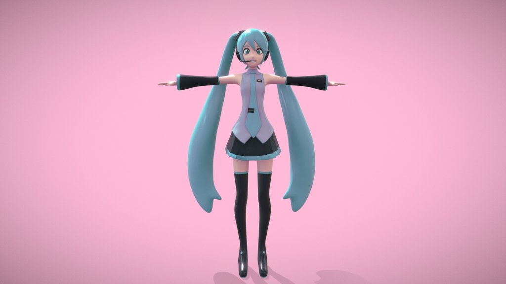 Miku - A 3D model collection by kauyumarigames - Sketchfab