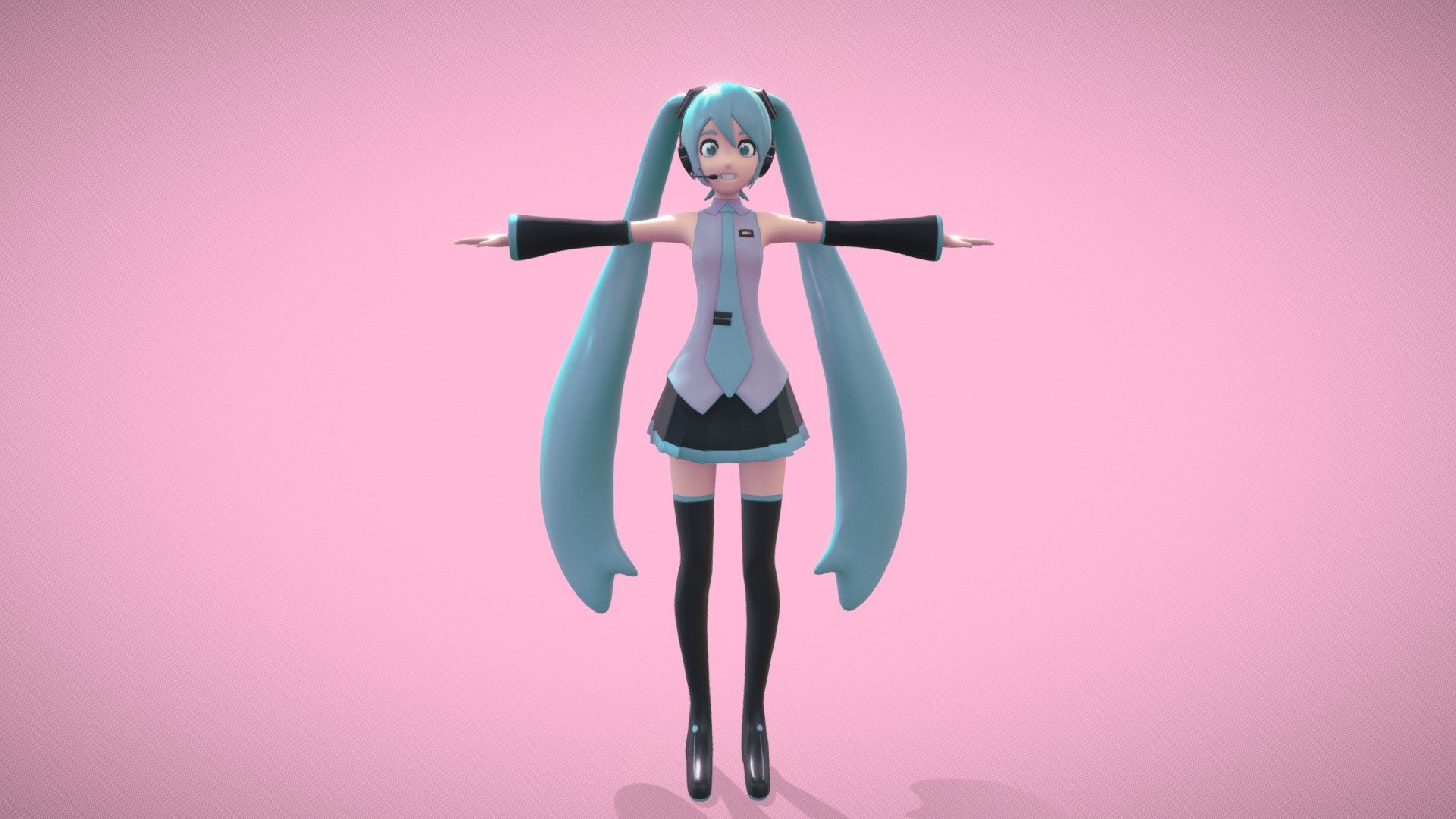 Hatsune Miku - 3D model by sawaropi [e695ef9] - Sketchfab