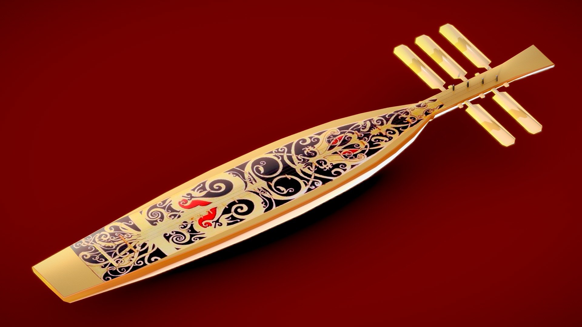 Traditional Instrument - Sampe - Buy Royalty Free 3D model by Assemblr ...