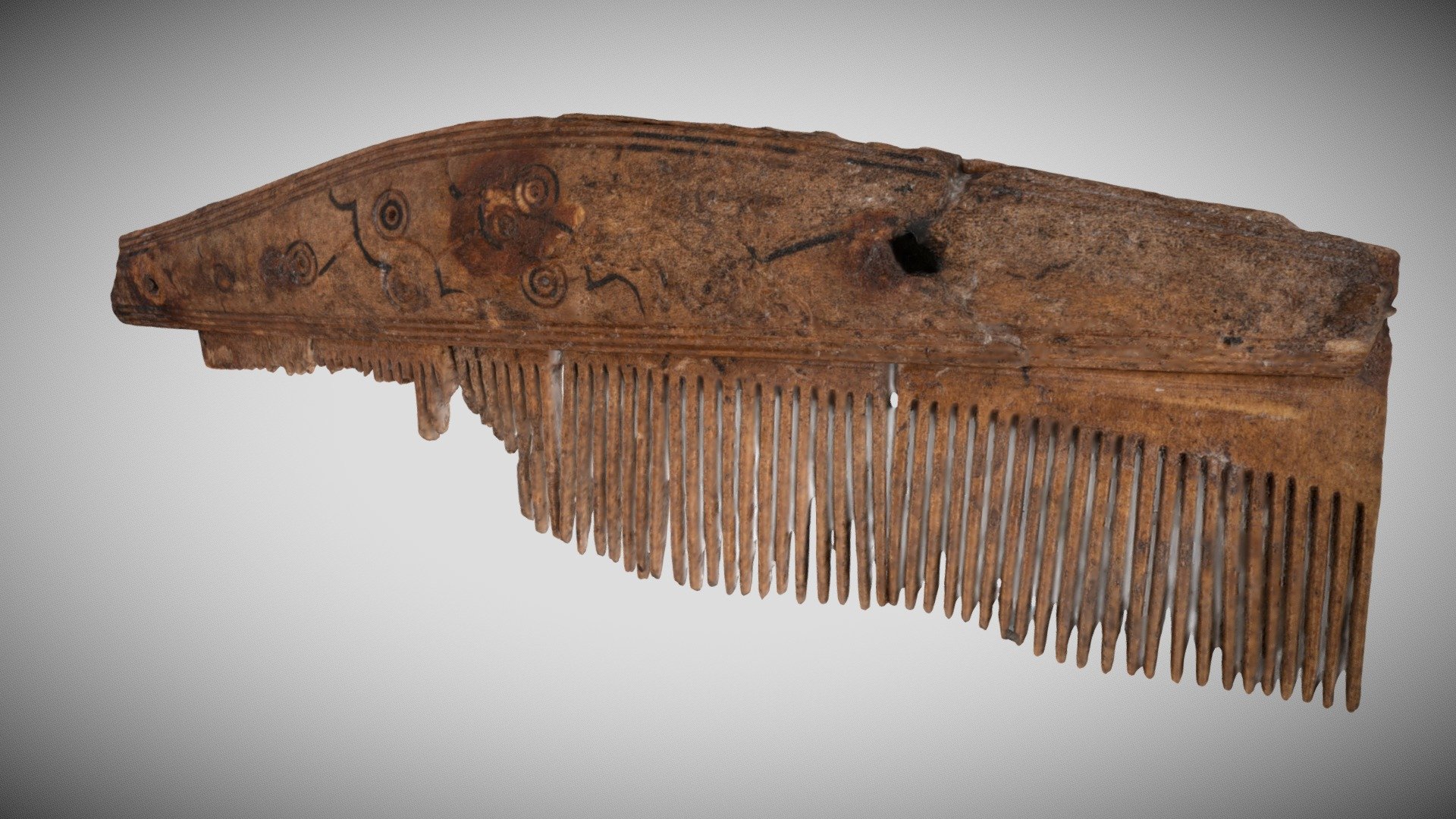 The comb, Salme Viking ship burials - 3D model by Archaeovision ...