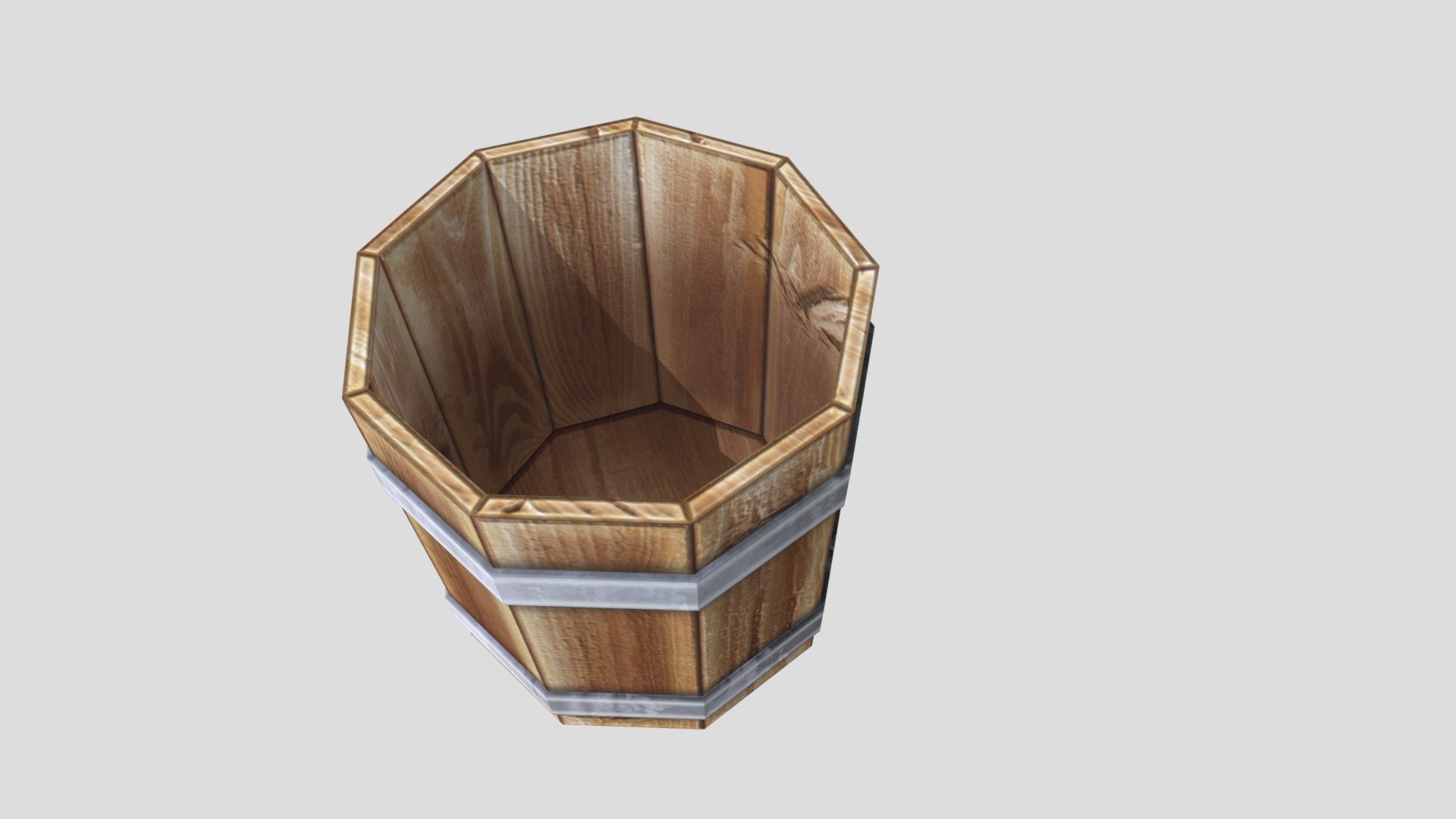 Wood Barrel (opened) - 3D model by Kotten Hayd (@KottenHayd) [e69cba4 ...