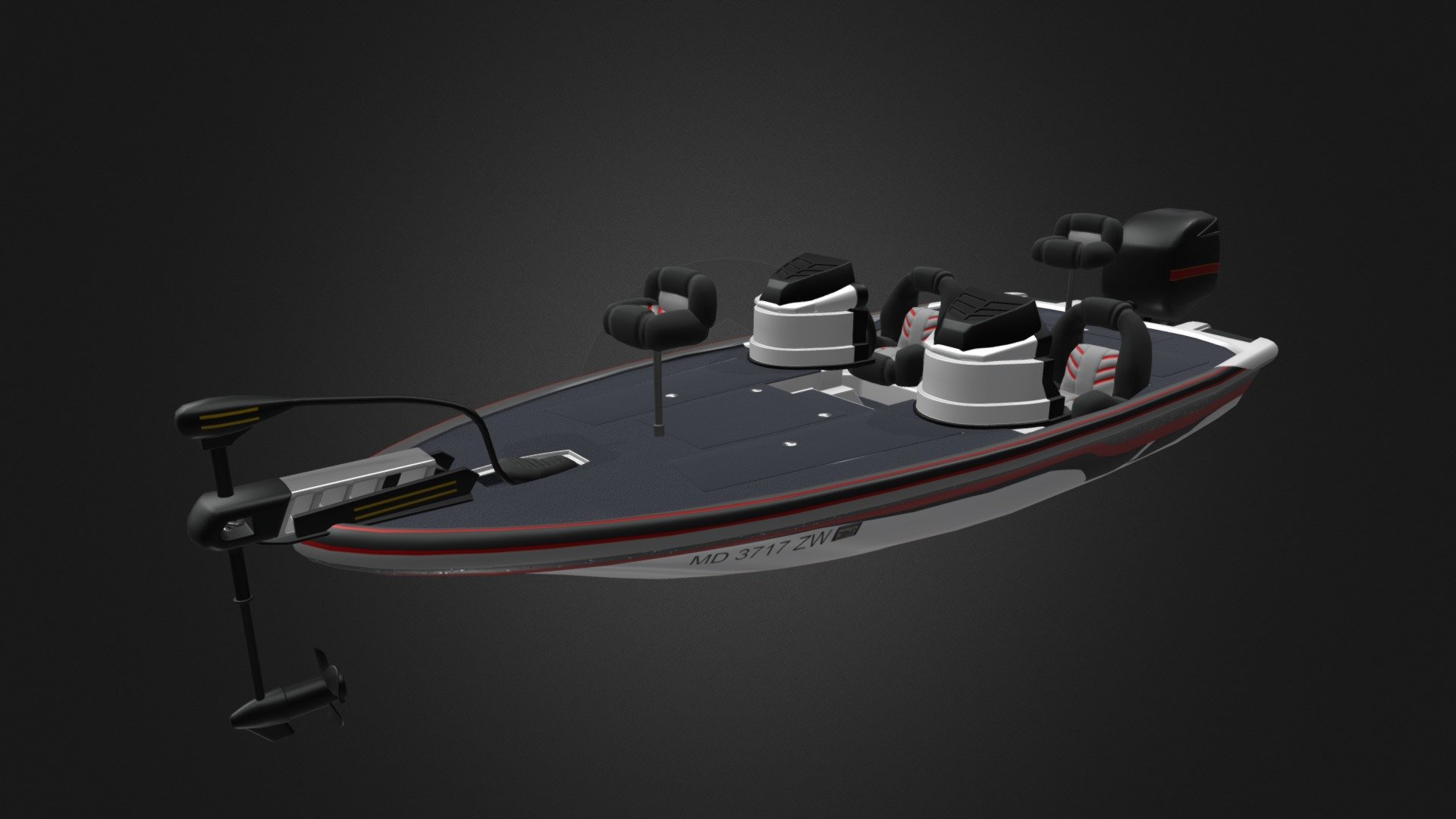 Bass Boat V.02 - 3D model by BoatUS Foundation (@boatusfoundation ...