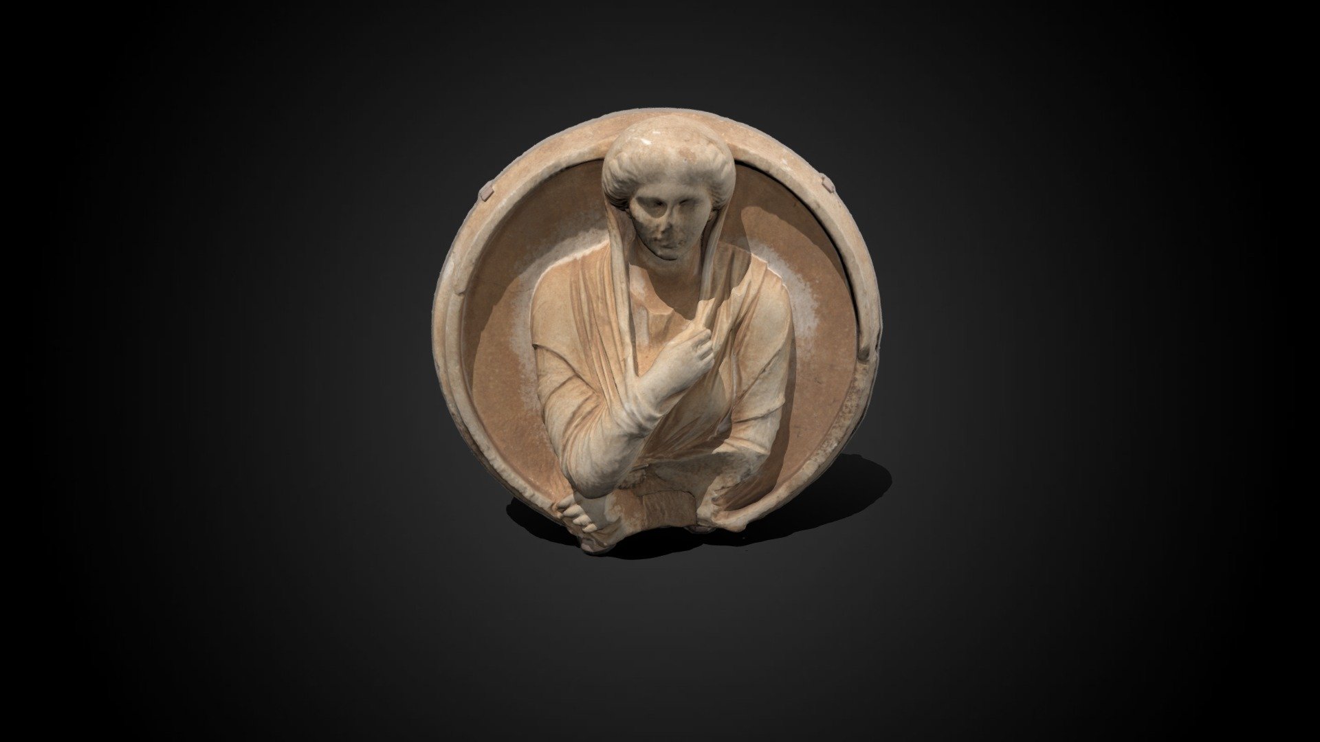 Tondo: Portrait of a Young Noblewoman, 2nd C CE - Download Free 3D ...