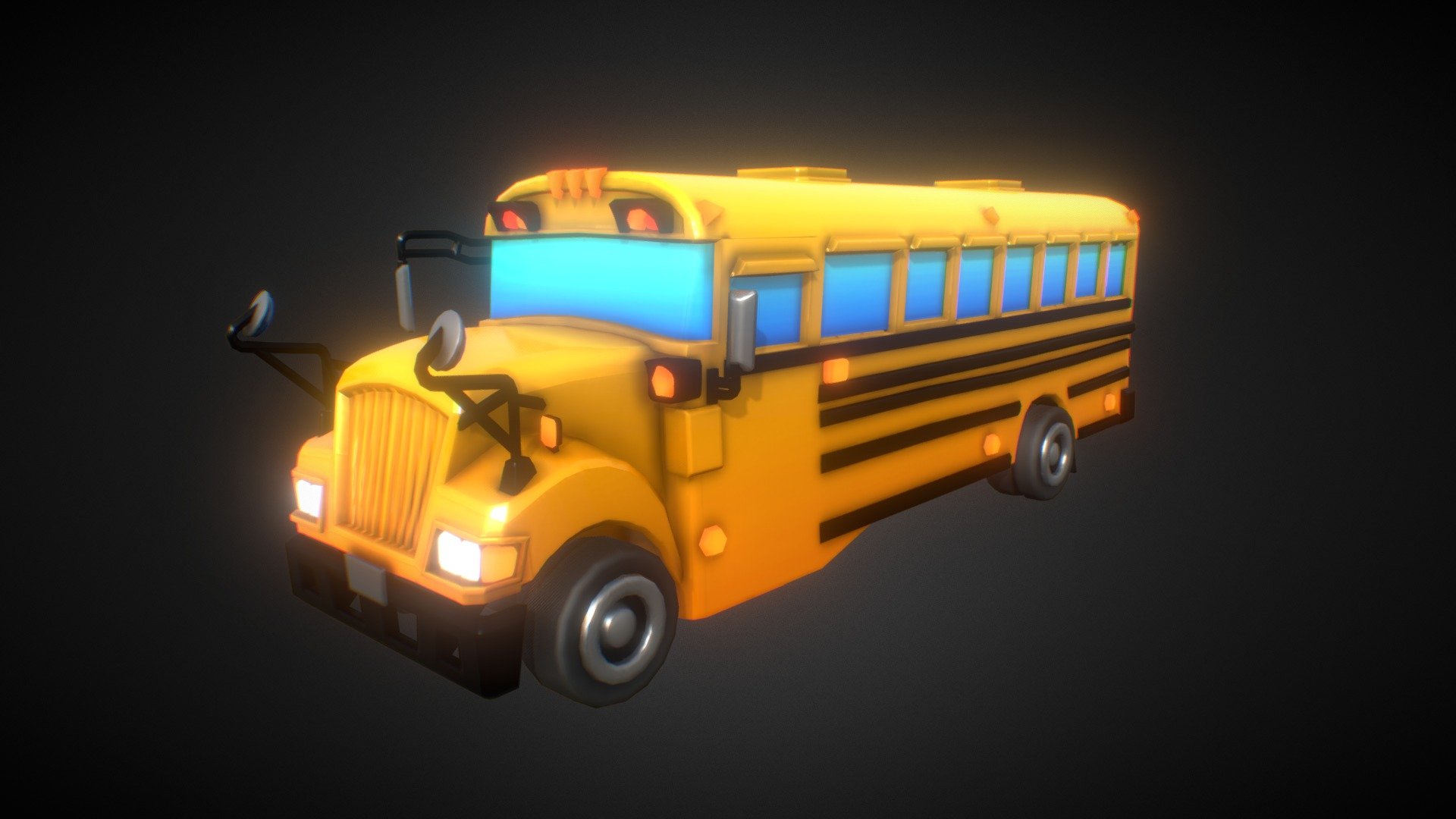 Cartoon Bus - 3D model by comrade.barry [e6a0763] - Sketchfab