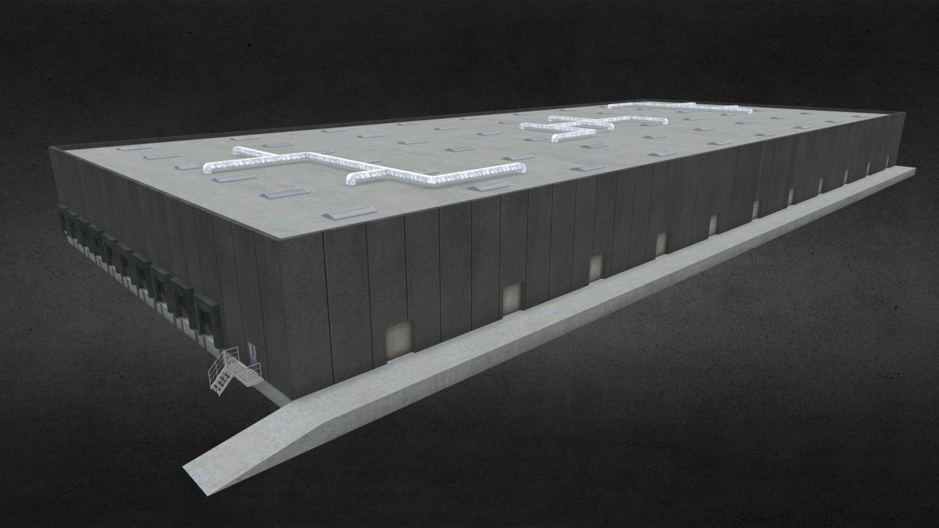 Distribution Center - Rail loading bay - 3D model by Avanya [e6a11ad ...