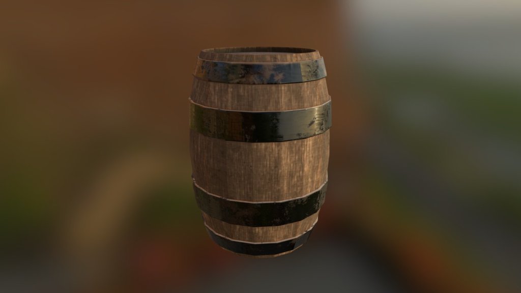 Old Barrel - 3D model by André Ladeira (@andrgladeira) [e6a2ed2 ...
