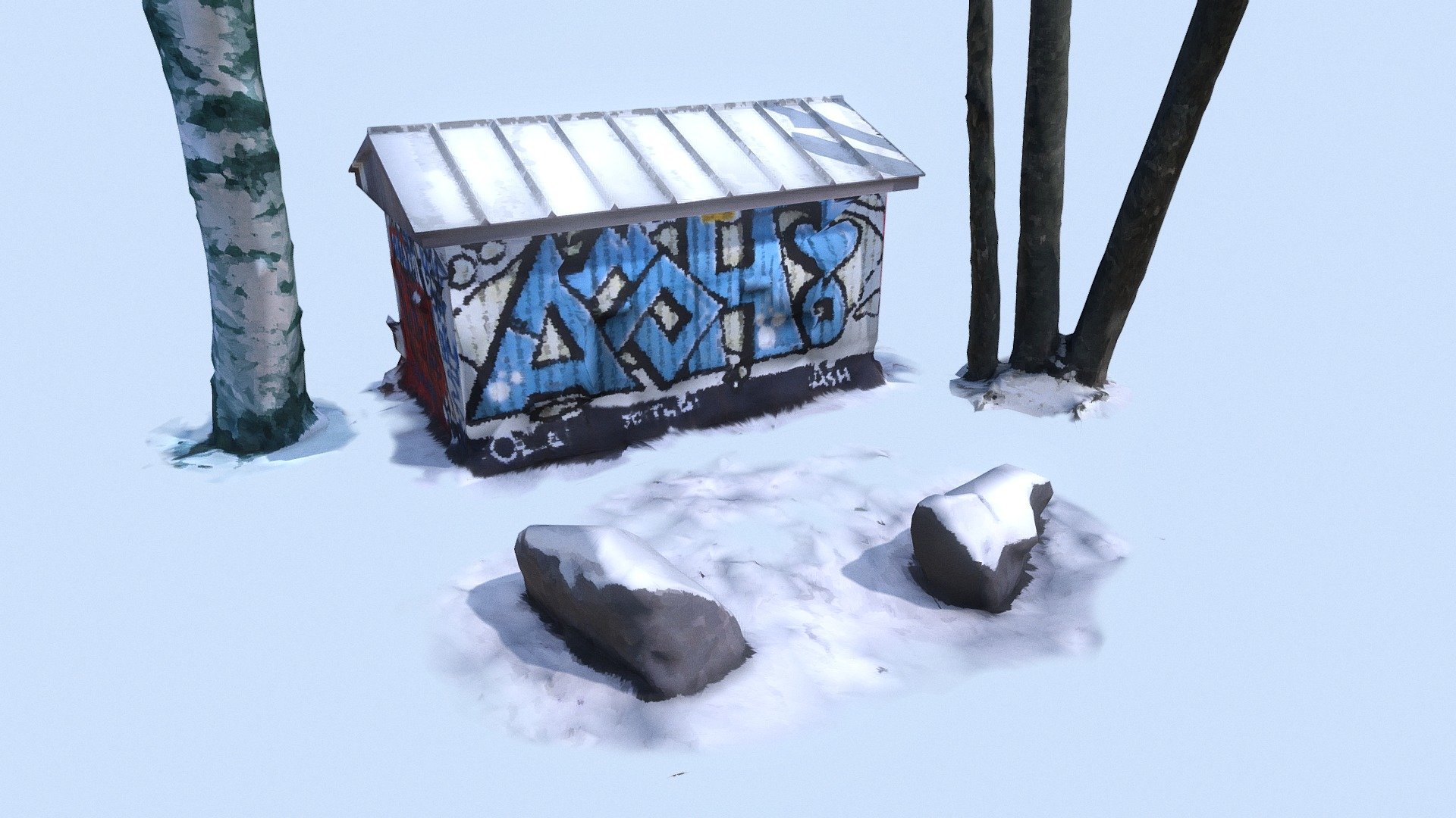 Winter scene - Buy Royalty Free 3D model by tamminen [e6a2f02 ...