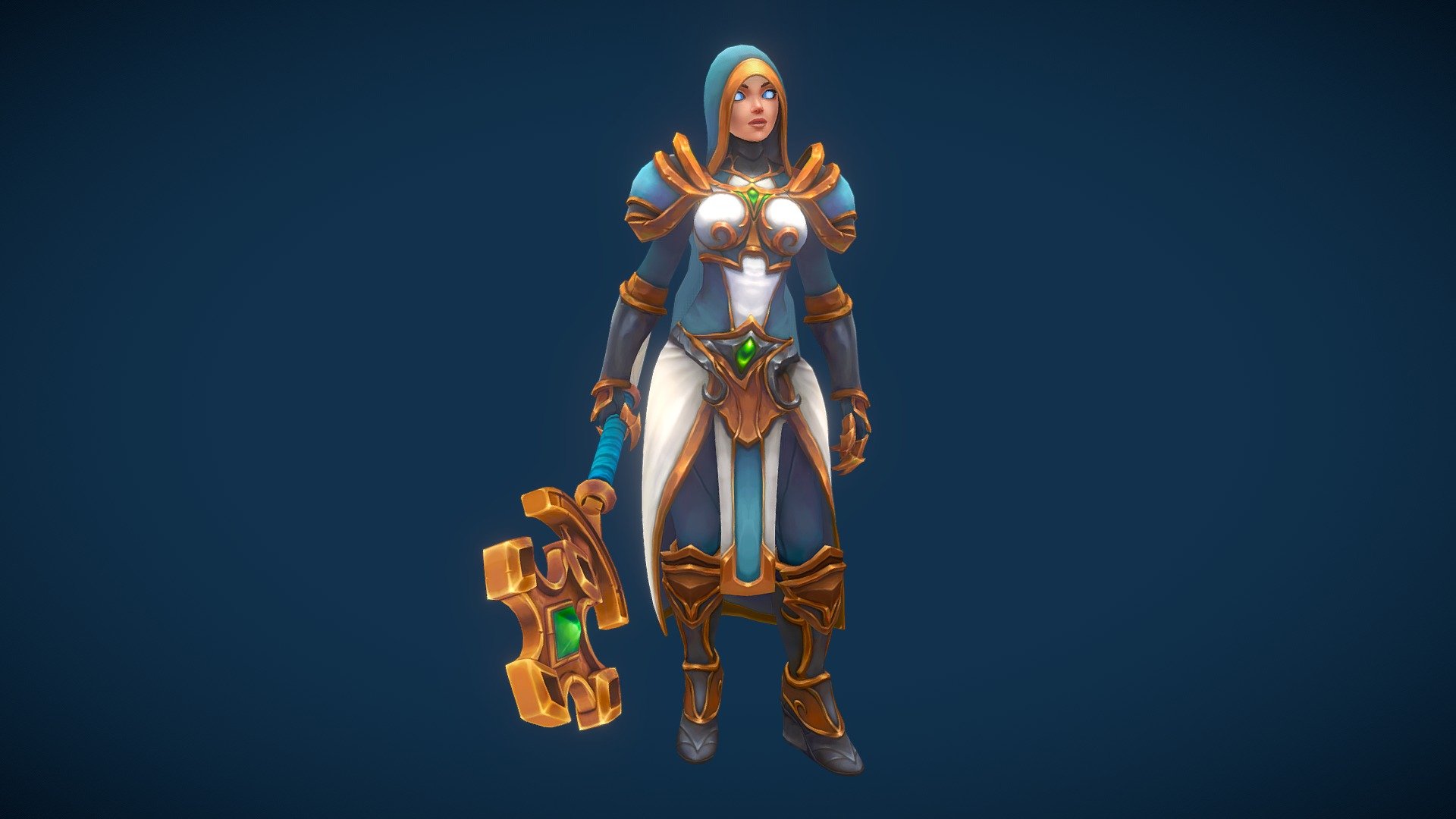 Stylized Human Priest - 3D model by N-hance Studio (@Malice6731 ...