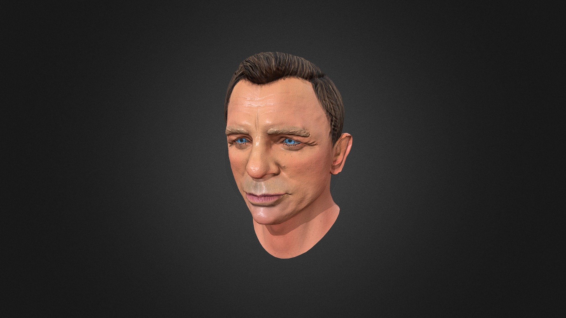 Daniel Craig Bust - 3D model by tapaden [e6a5217] - Sketchfab