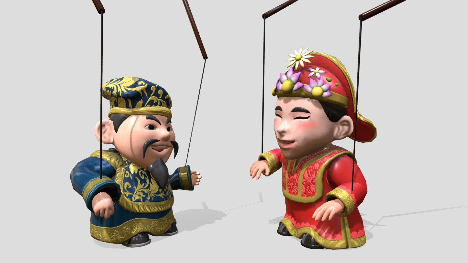 Chinese Puppets - 3D model by STB-TC [e6a58e4] - Sketchfab
