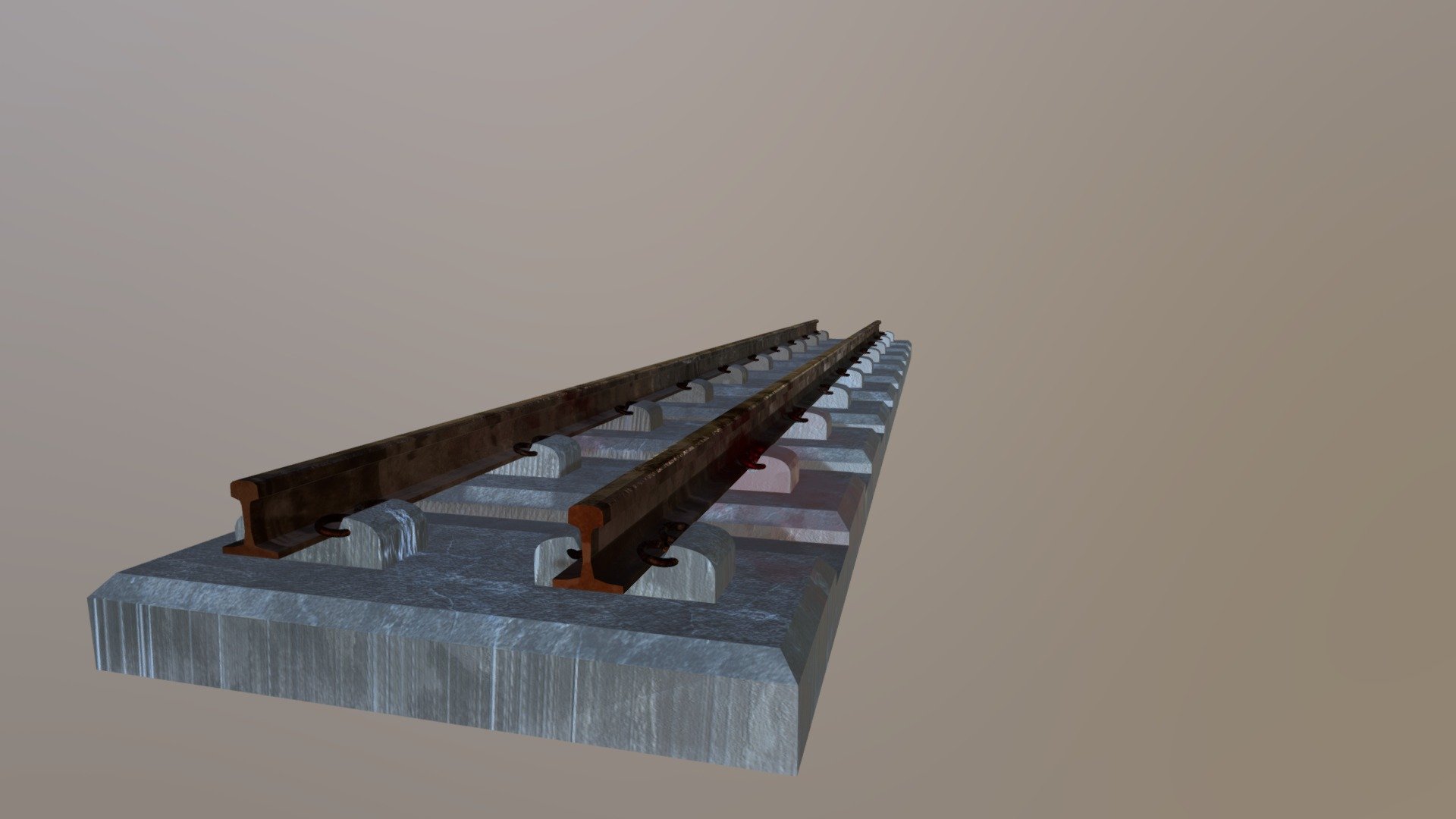 Train Track - 3D model by A.K. Cheng (@alonso926) [e6a6732] - Sketchfab