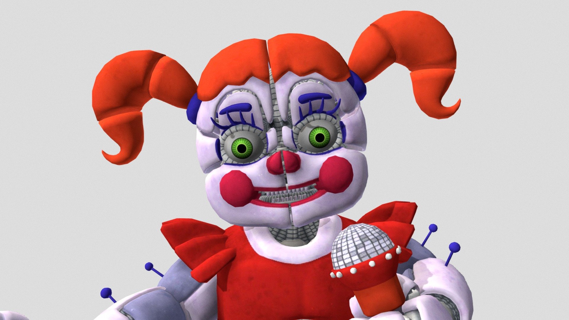Fnaf AR Baby (Correct version) - Download Free 3D model by JustGuy (@justguybruhsketchfab ...