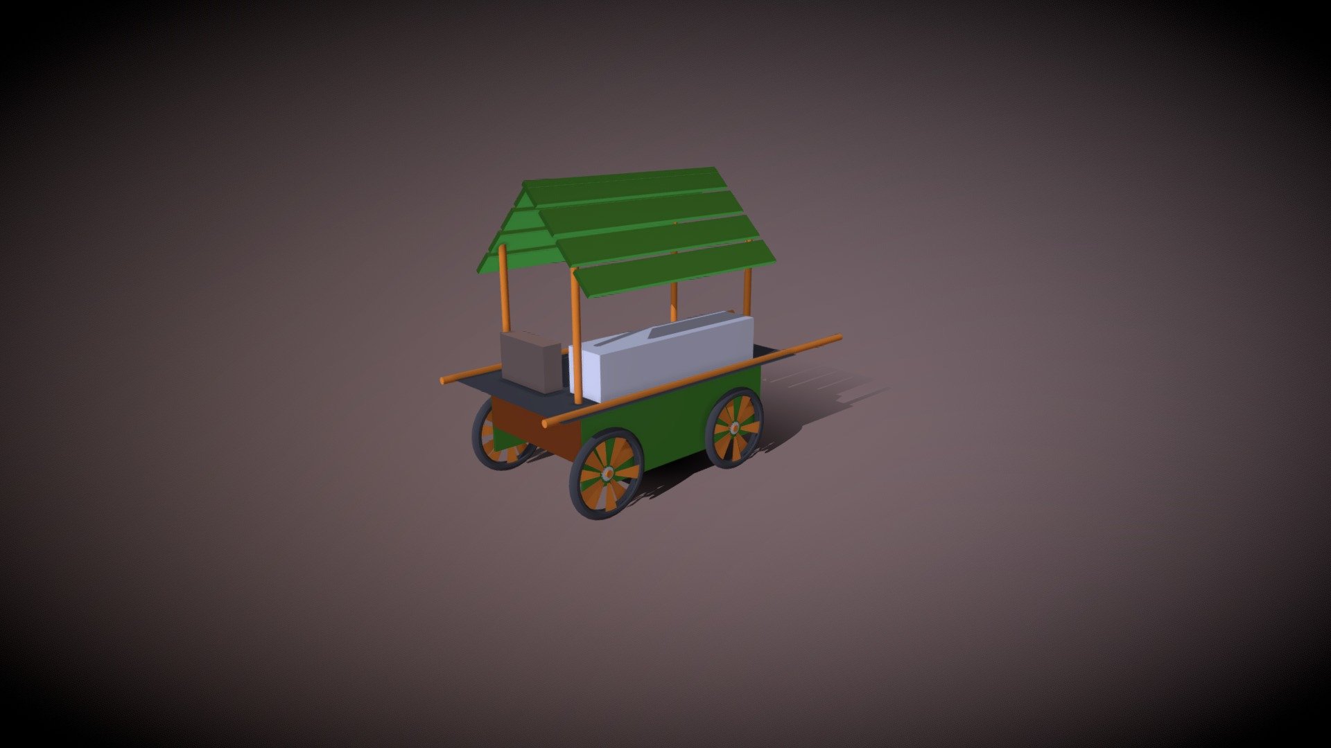 Push Cart cartoon 3d model free - 3D model by vkvishal.7521 [e6a9bd0 ...