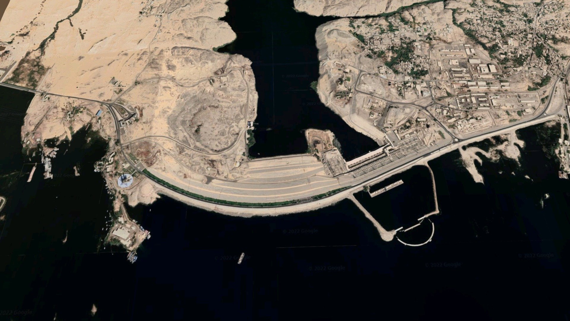 Aswan High Dam（阿斯旺大坝） - Download Free 3D model by Yang (@bluepaint0218 ...