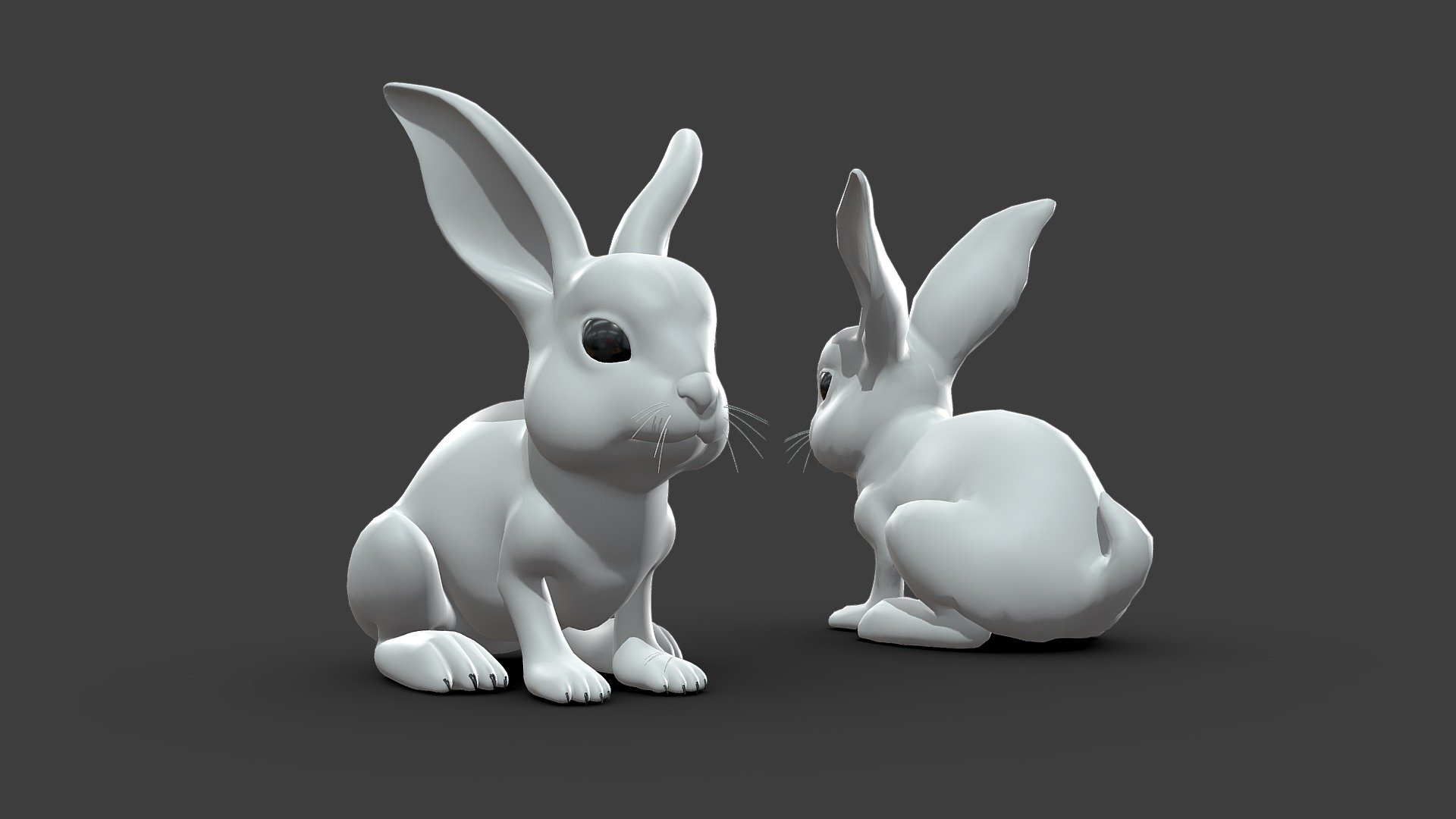 Baby Rabbit - Topology + UV Map - Buy Royalty Free 3D model by Tashi ...