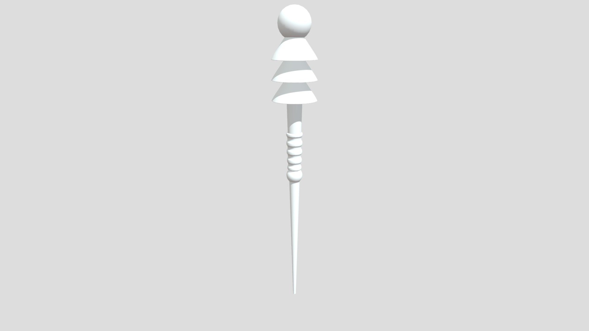 SECOND STAFF - 3D model by mendez [e6aa70e] - Sketchfab