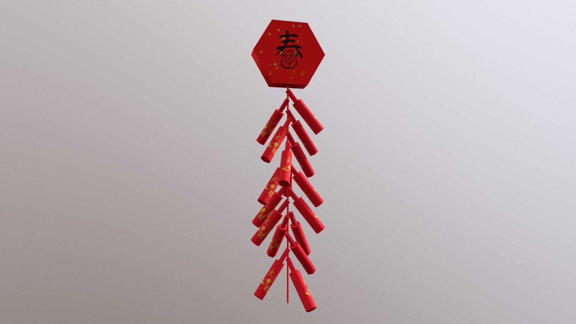Firecracker - 3D model by charat1625 [e6abf8f] - Sketchfab