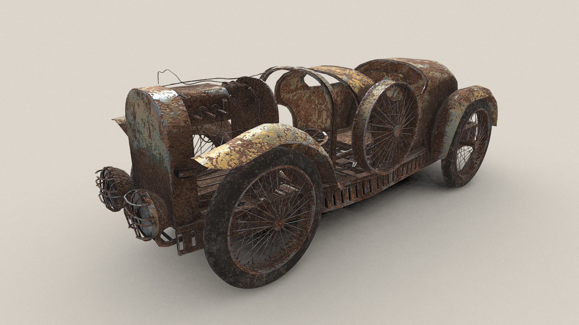 Abandoned rust car - 3D model by VladRad [e6ad442] - Sketchfab